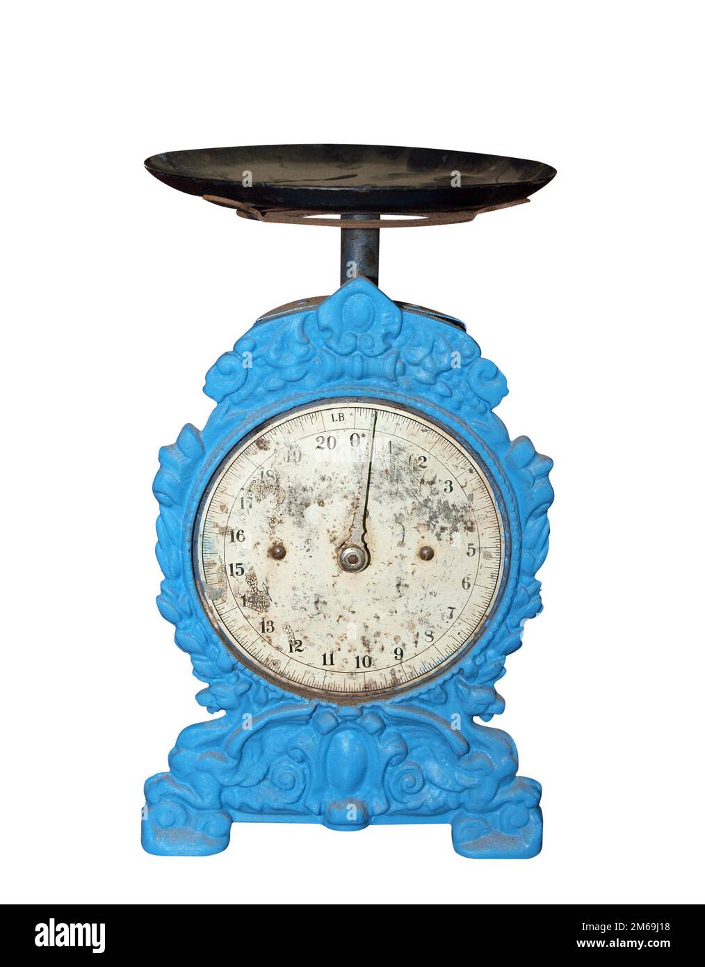 Antique Blue Scales Stock Photo - Alamy