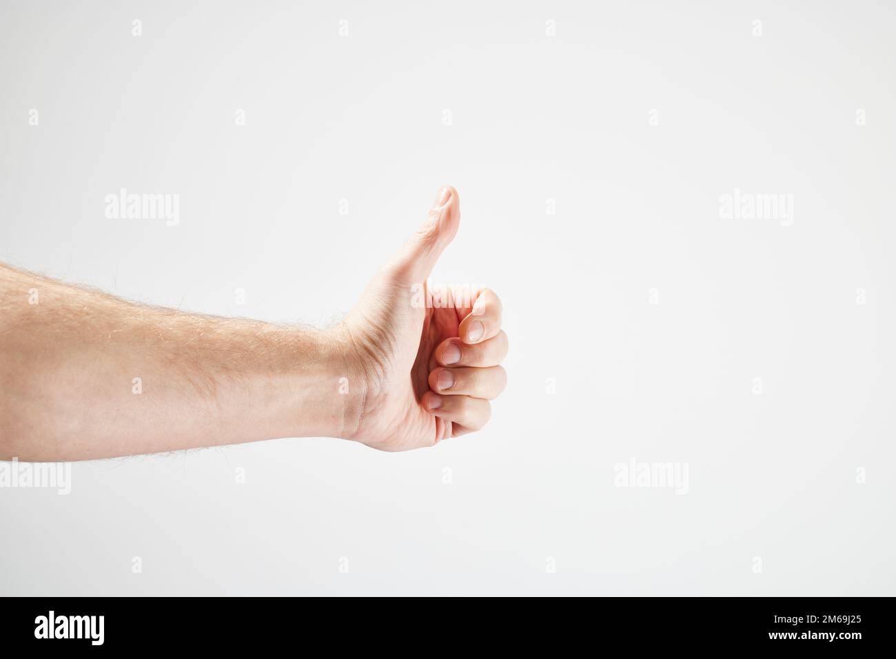 Hand male in greeting hi-res stock photography and images - Alamy