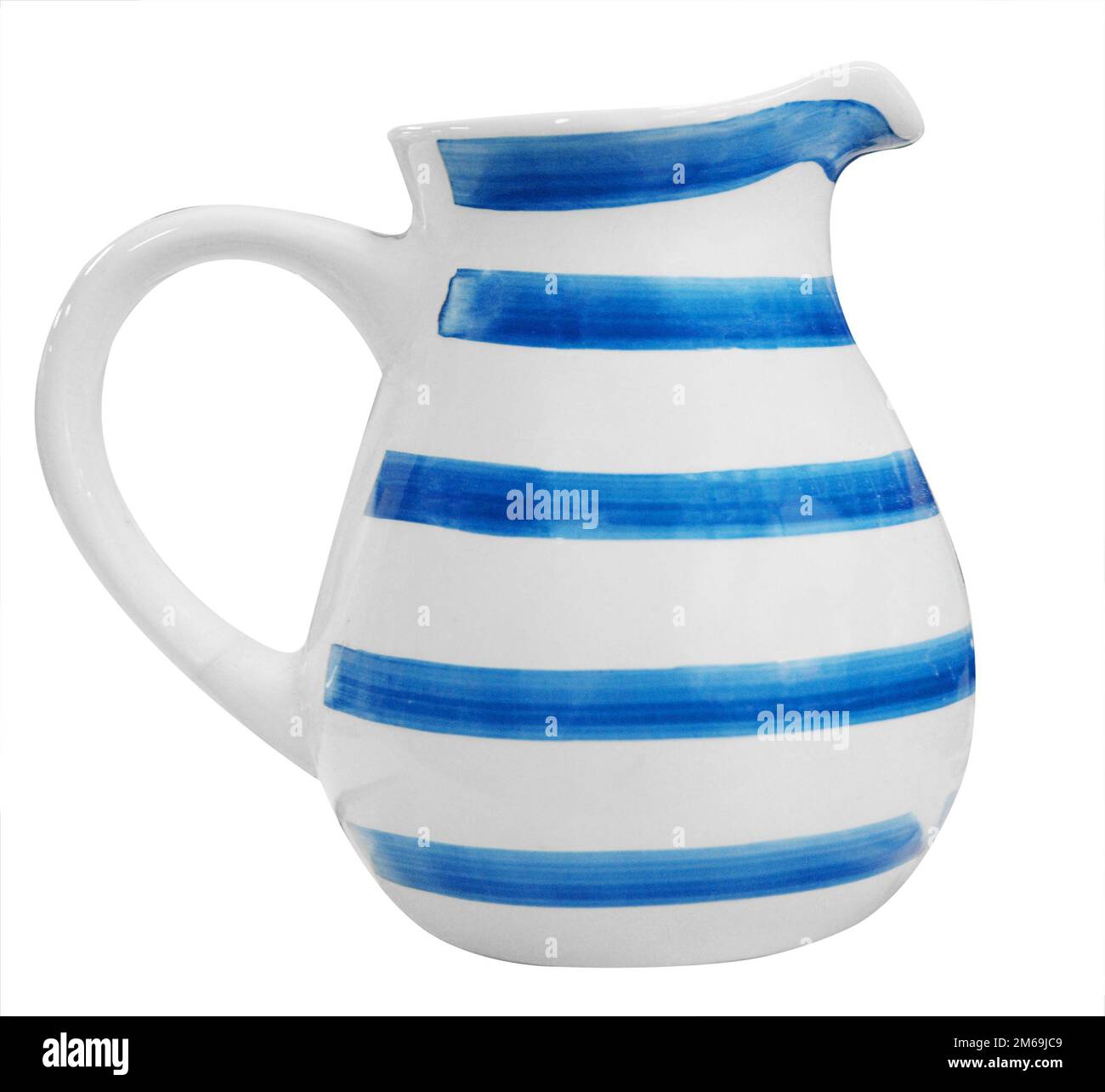 Blue Striped Milk Jug Stock Photo - Alamy