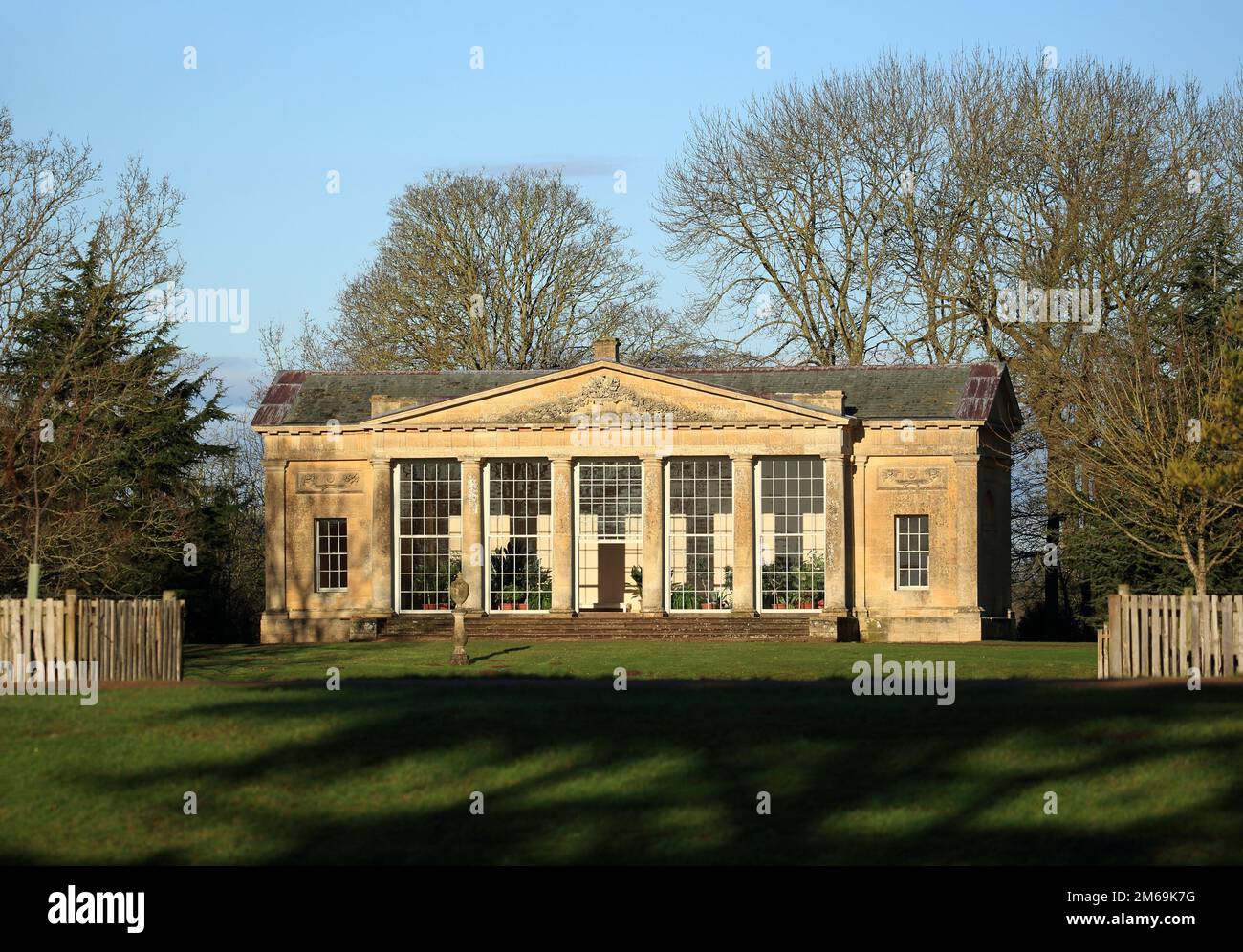 The Temple greenhouse in the grounds of Croome court, Worcester ...