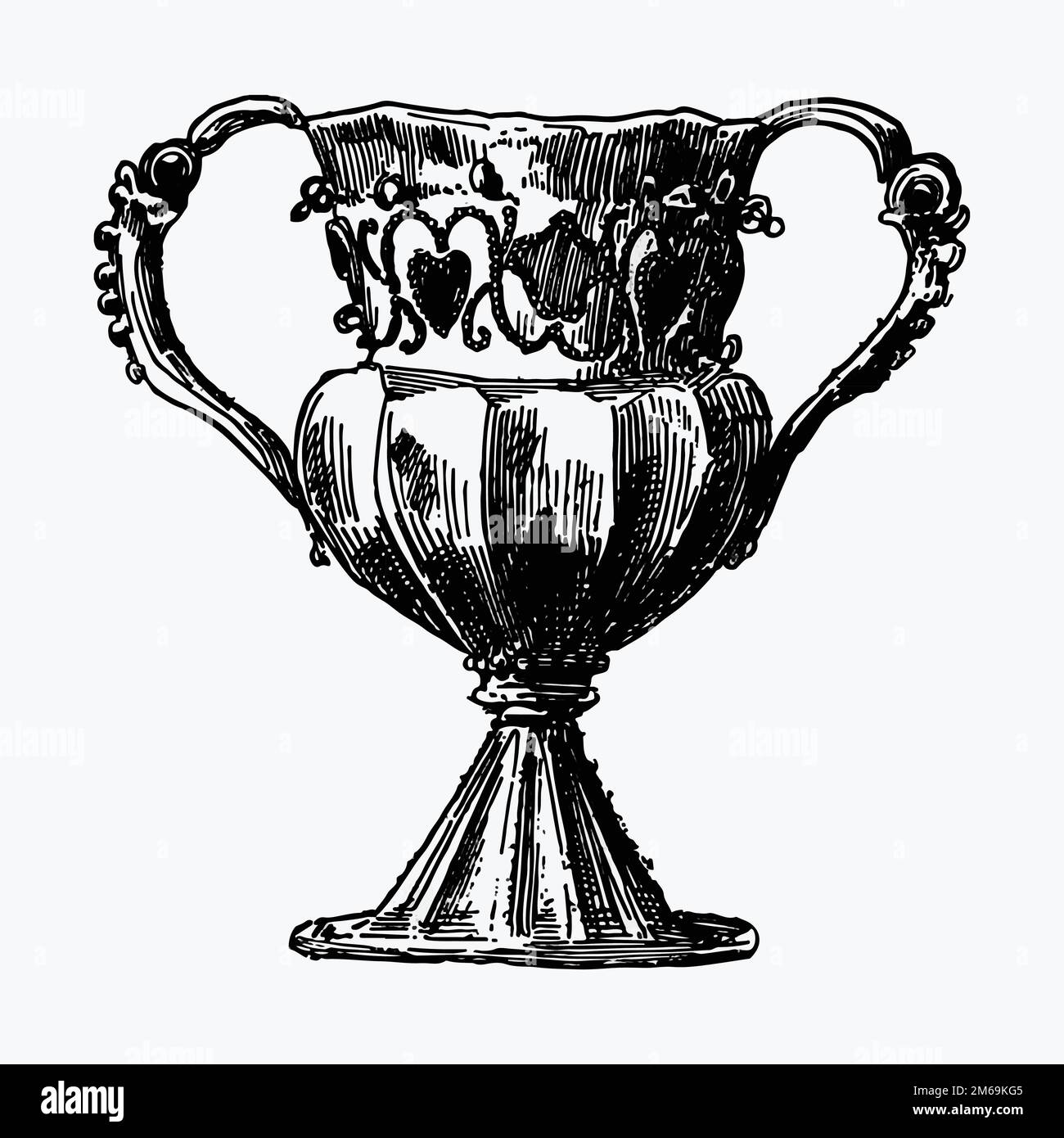 Vintage goblet illustration vector Stock Vector Image & Art - Alamy