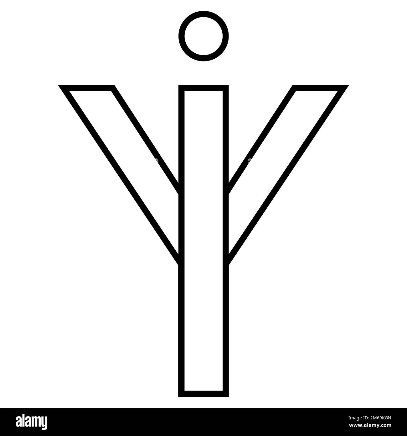 Logo sign iy yi icon nft interlaced letters i y Stock Vector Image ...