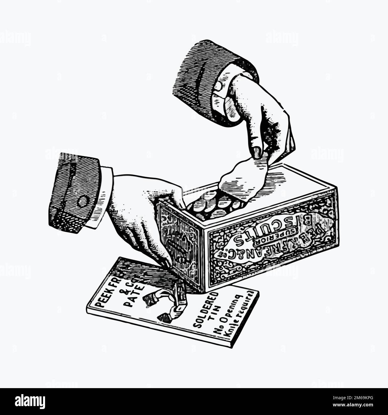 Biscuit box illustration vector Stock Vector Image & Art - Alamy