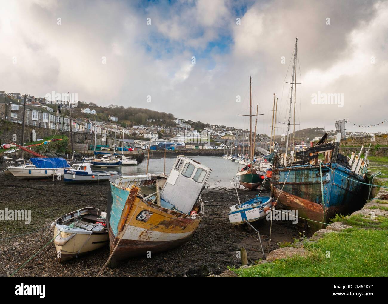 Fishing boats, Cornwall Stock Photo - Alamy