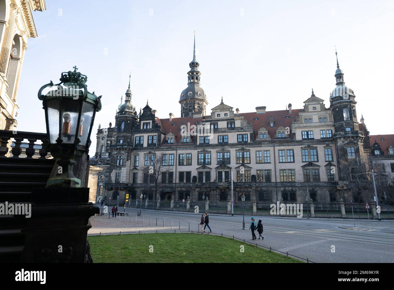 Dresden, Germany. 03rd Jan, 2023. The Residence Palace with the Green ...