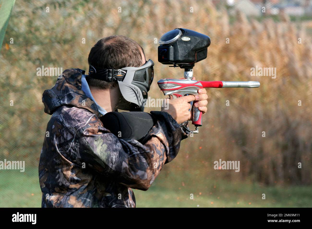 Paintball shooting target man hi-res stock photography and images - Alamy