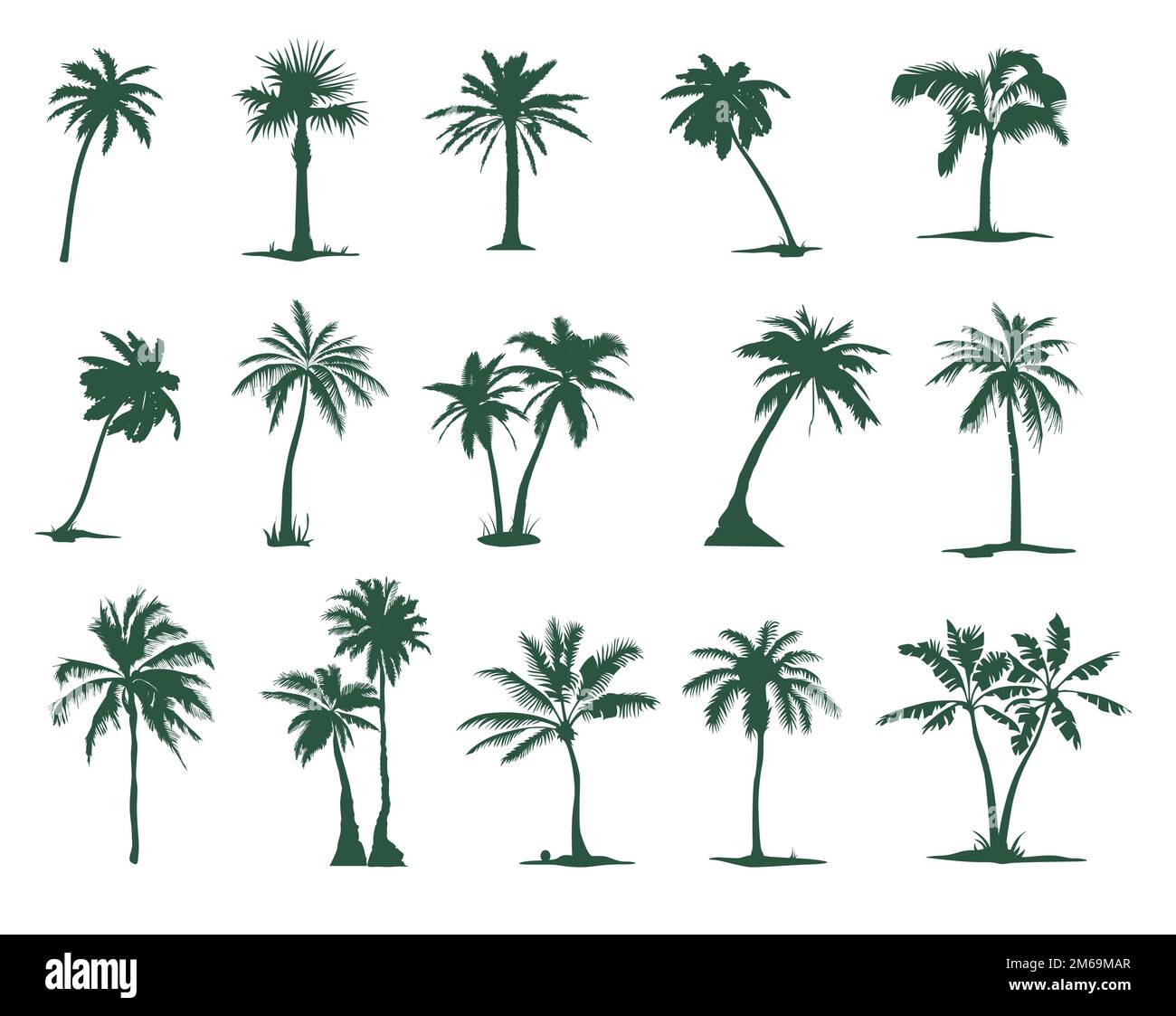 Tree trees silhouettes Stock Vector Images - Alamy