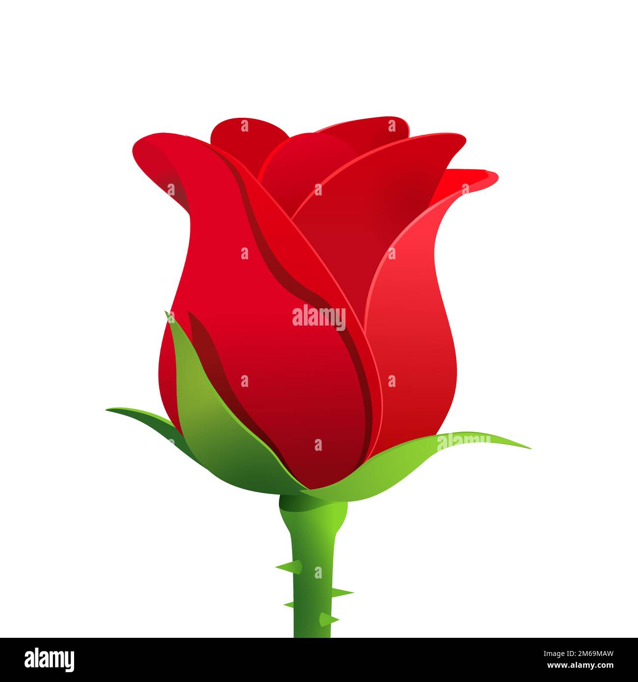 Red leaf flower Stock Vector Images - Alamy