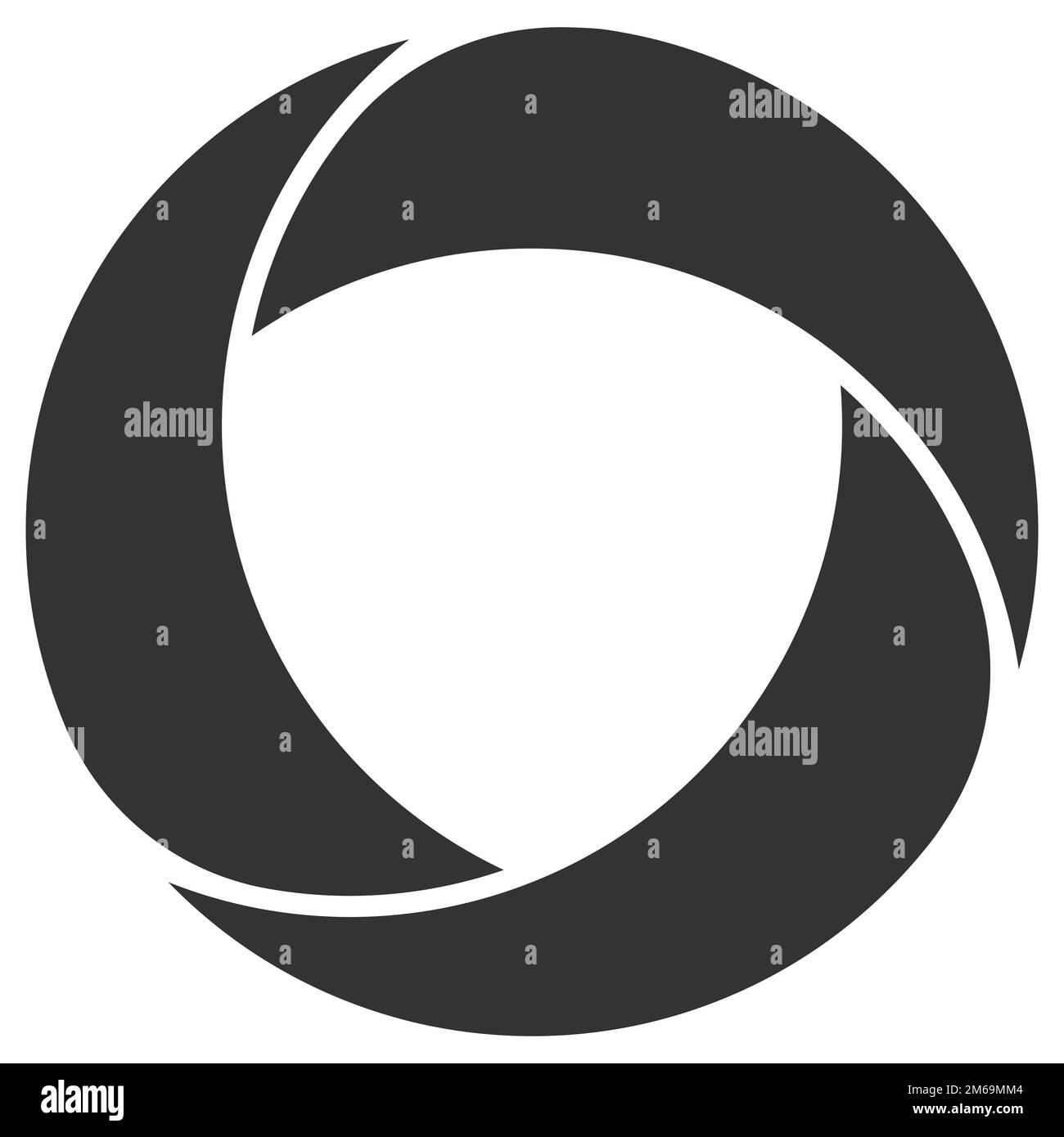 Icon camera lens, shutter diaphragm, round abstract shutter logo Stock ...