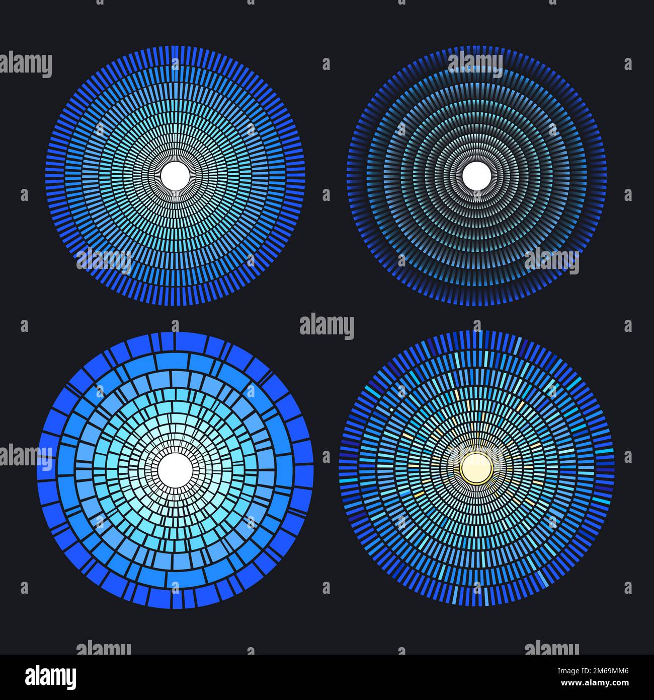 Mosaic art circles hi-res stock photography and images - Alamy
