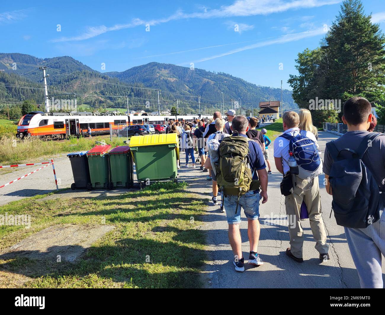Zeltweg, Austria - September 03, 2022: Crowd of people waiting for ...
