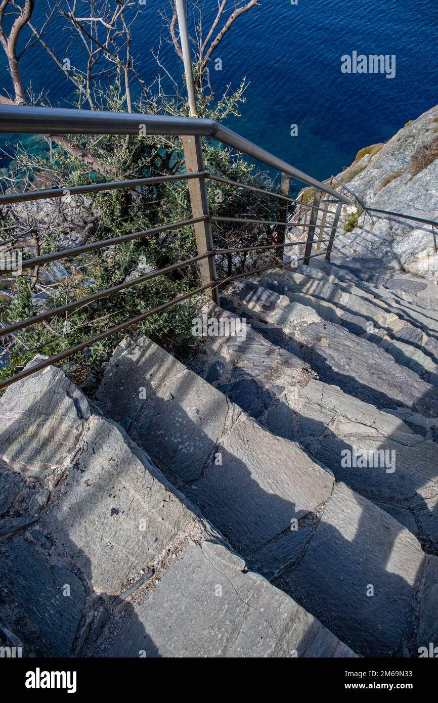Chapel of St. John on Skopelos island Stock Photo - Alamy