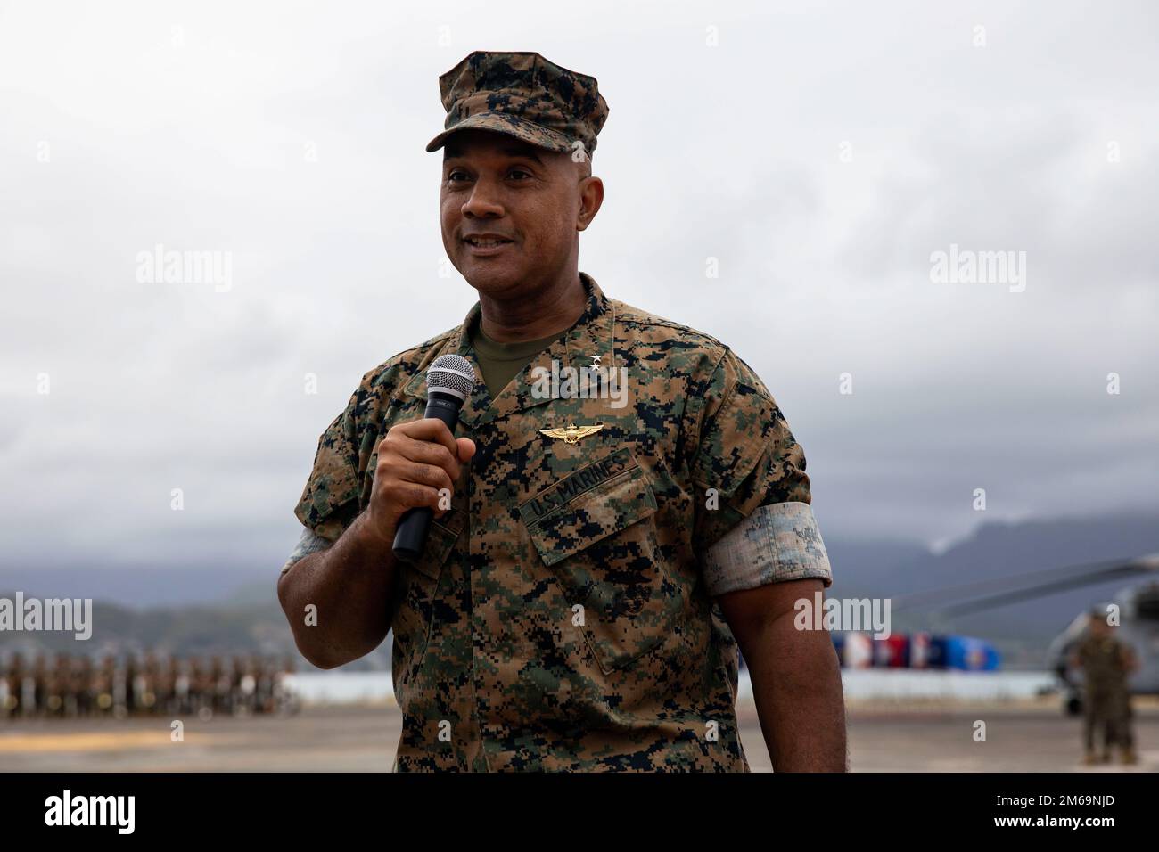 U.S. Marine Corps Maj. Gen. Brian Cavanaugh, commanding general of 1st ...