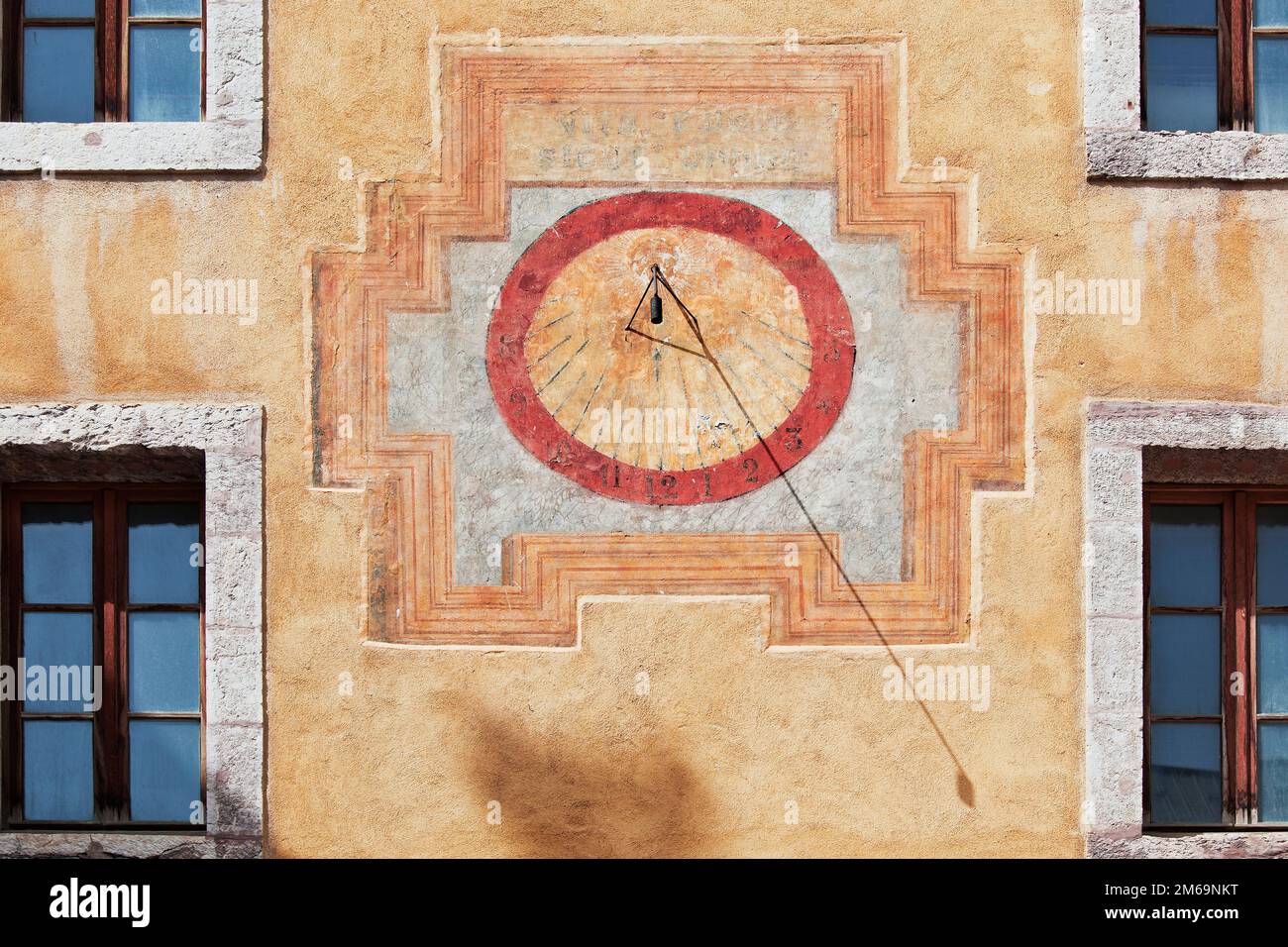 Historical sundial, BrianÃ§on, Provence, France Stock Photo - Alamy