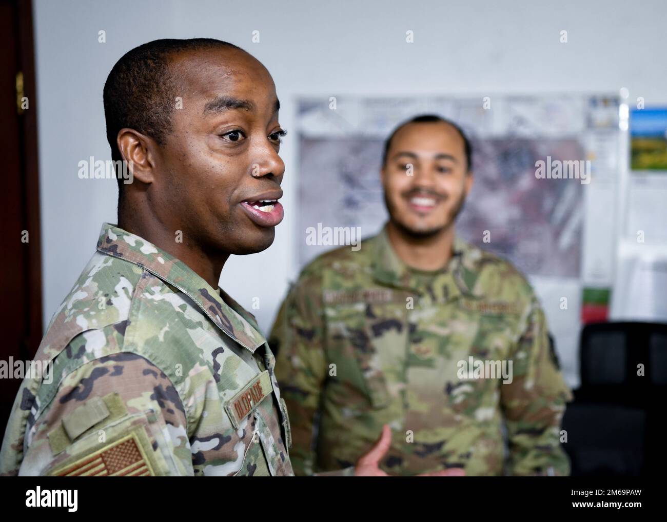 Chief Master Sgt. Olatokunbo Olopade, the 380th Air Expeditionary Wing ...