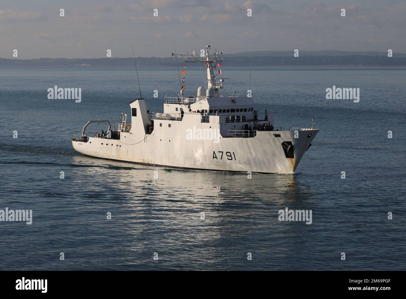 The French naval survey ship FS LAPEROUSE (A791) arrives at the Naval ...
