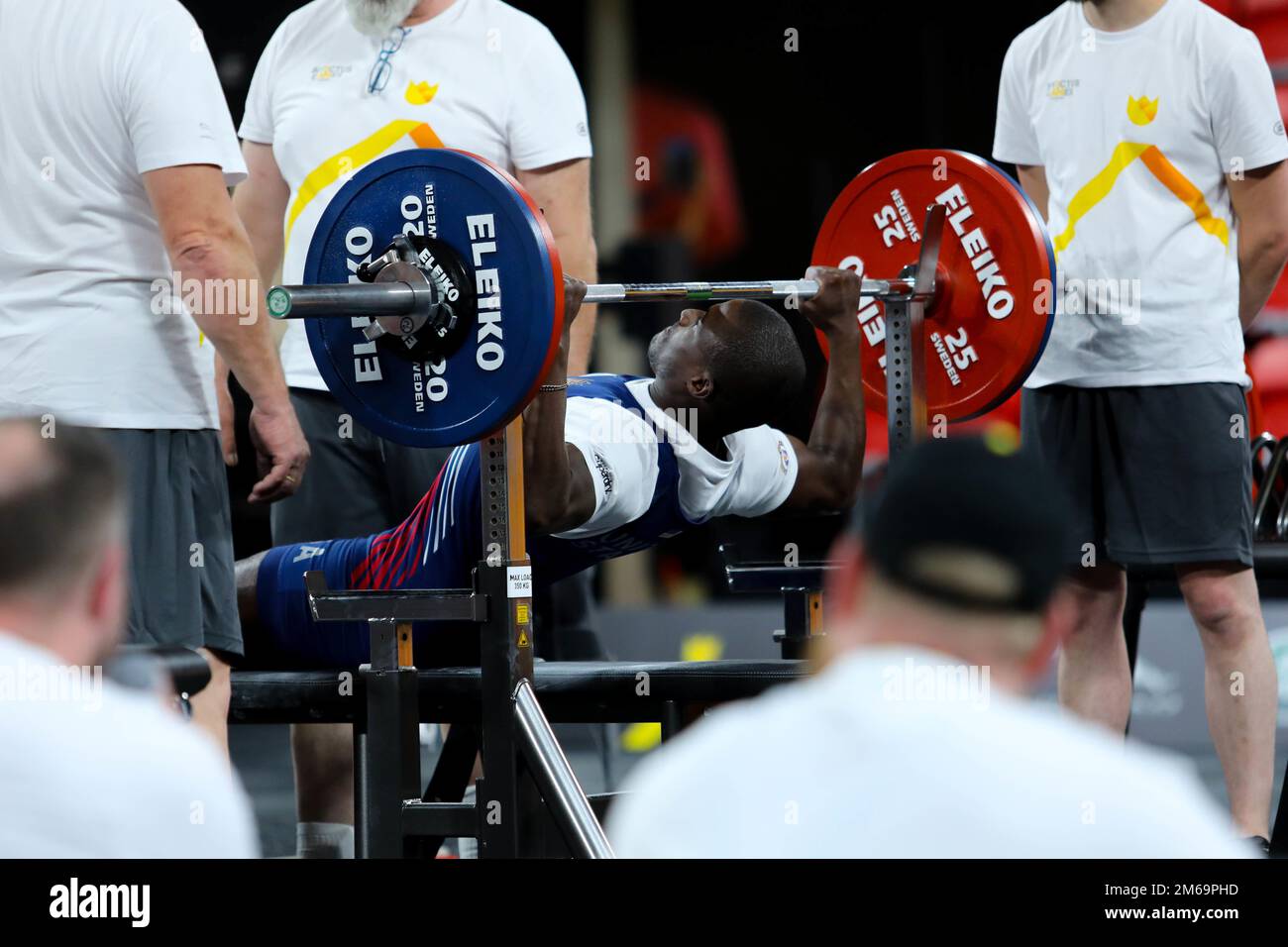 Retired U.S. Marine Corps Cpl. Kionte Storey competes in the ...