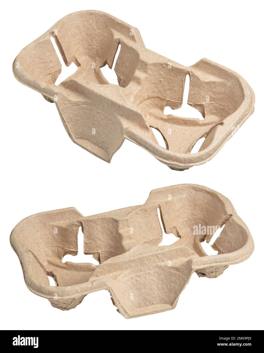 Cardboard coffee stand on white background isolation Stock Photo - Alamy