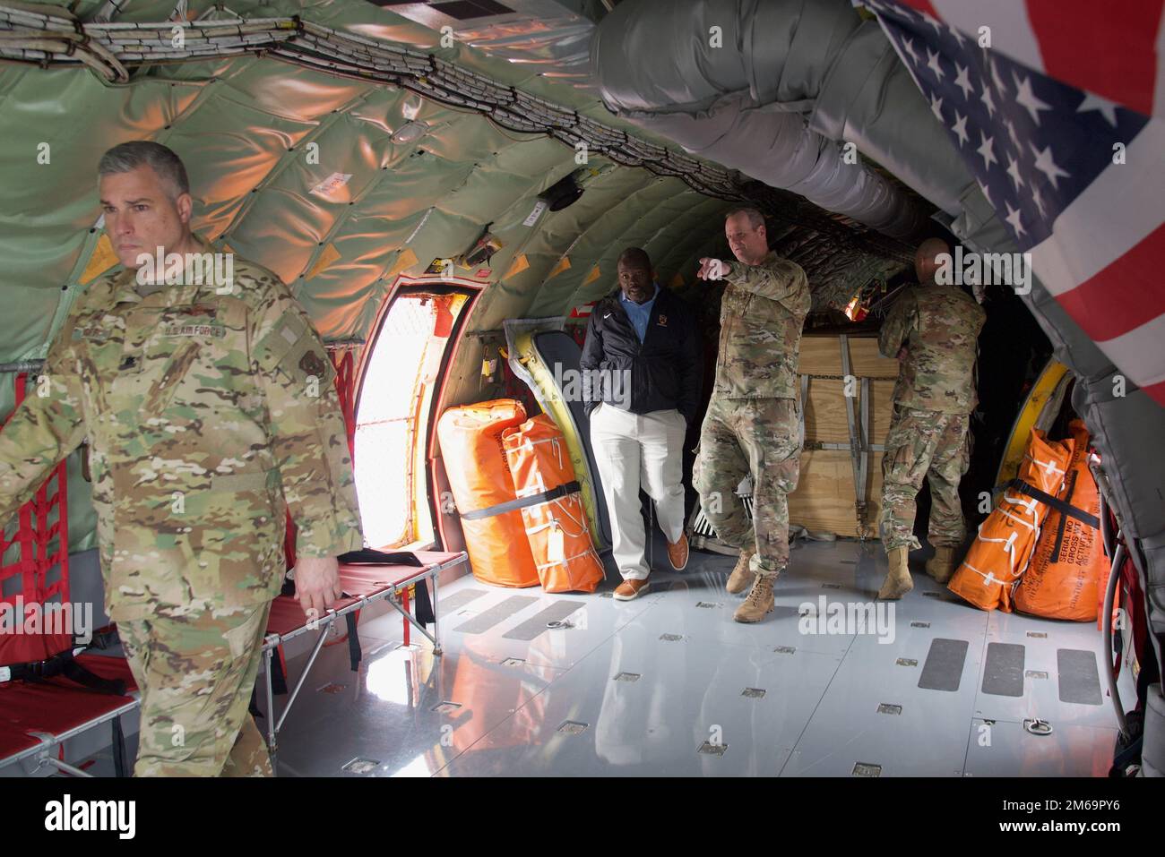Col. Thomas Coppinger, 108th Wing vice commander, leads John Mack ...
