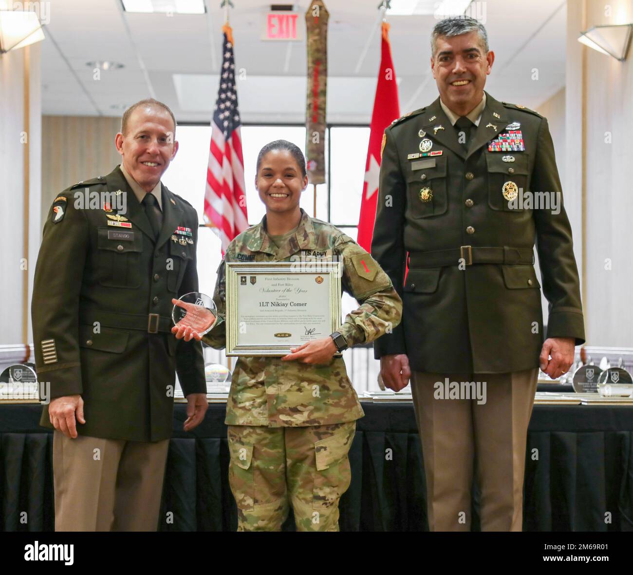 U.S. Army U.S. Army Brig. Gen. Frank Stanco (left), the acting senior ...