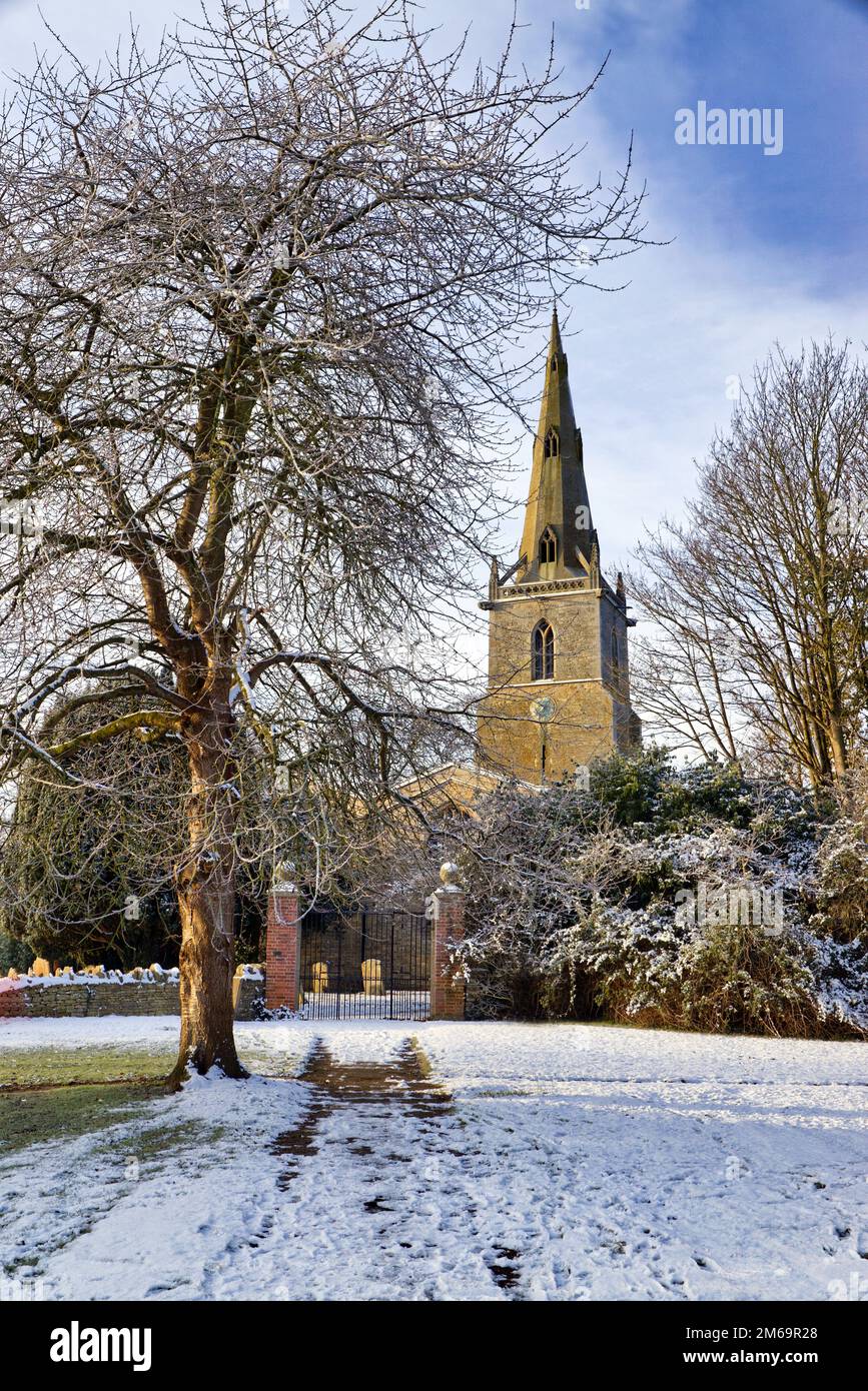 Bedfordshire, England, UK - Entrance to St Peter's Church in St Peter's ...