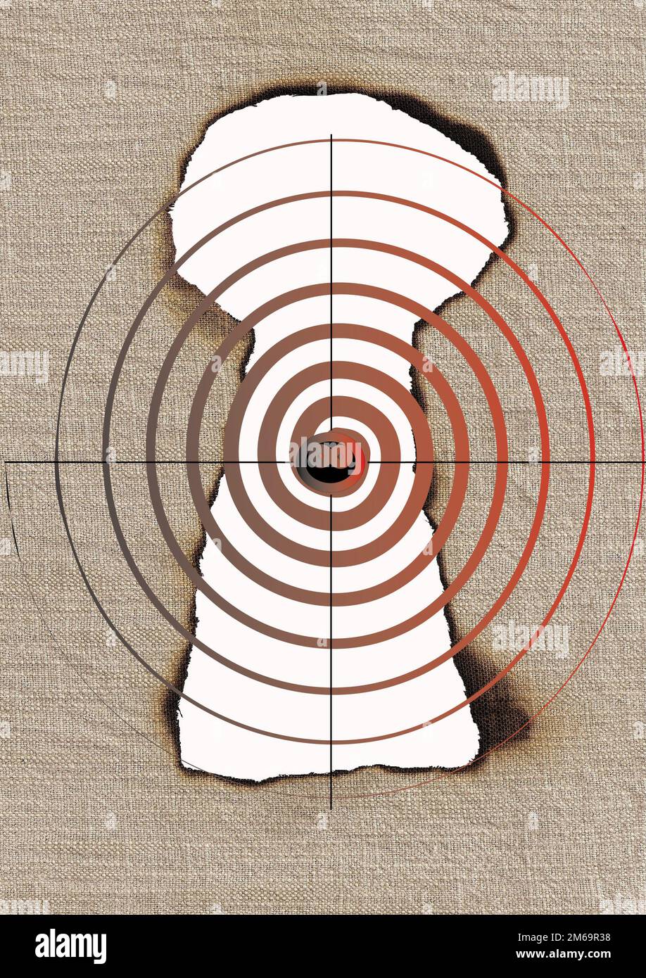 Funny target to marksmanship only Stock Photo - Alamy