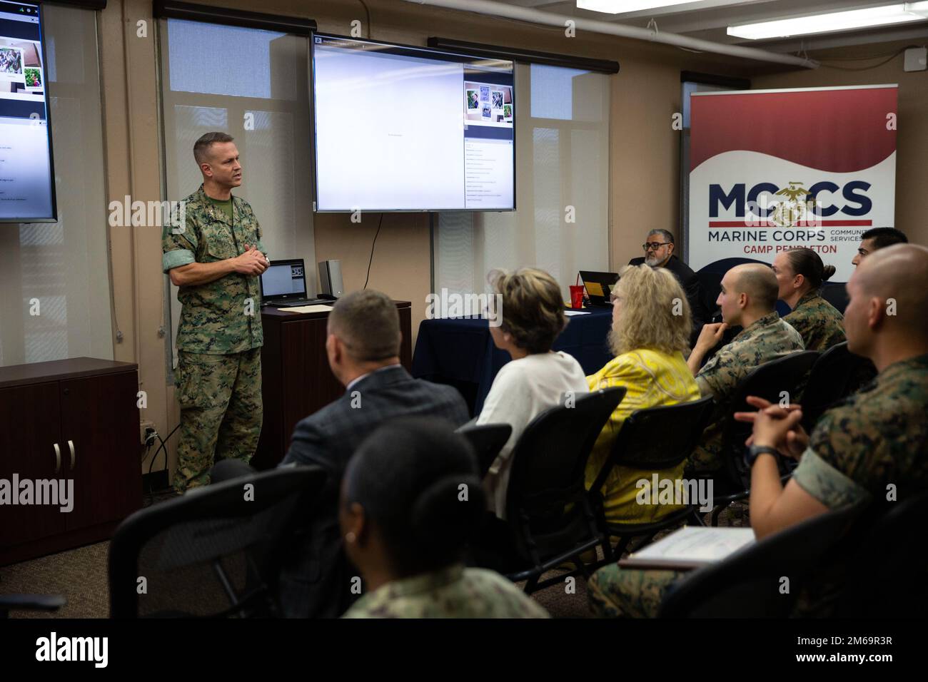 U.S. Marine Col. Tim Anderson, the chief of staff for Marine Corps ...