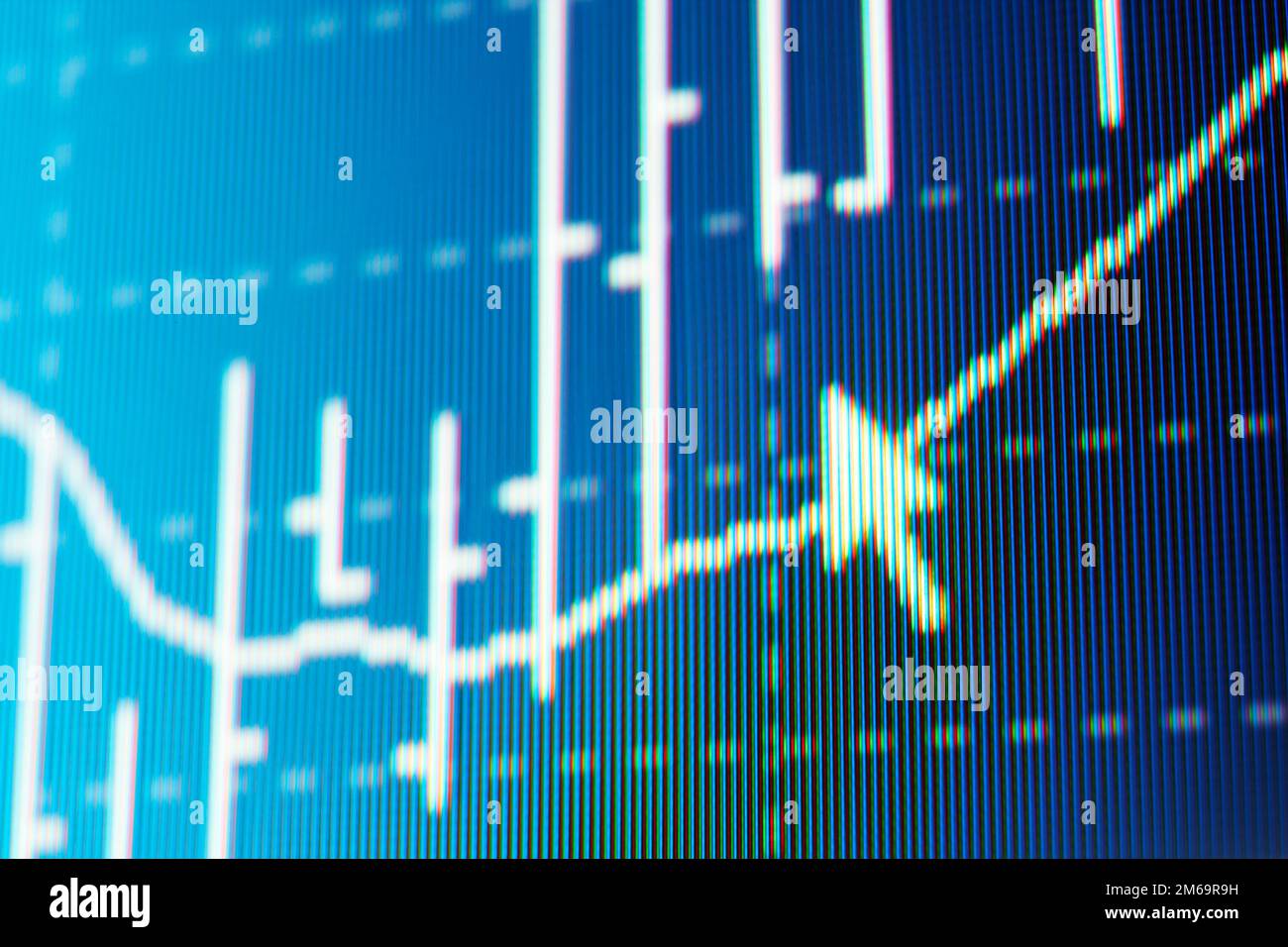 Stock chart growth, macro. Business background Stock Photo - Alamy