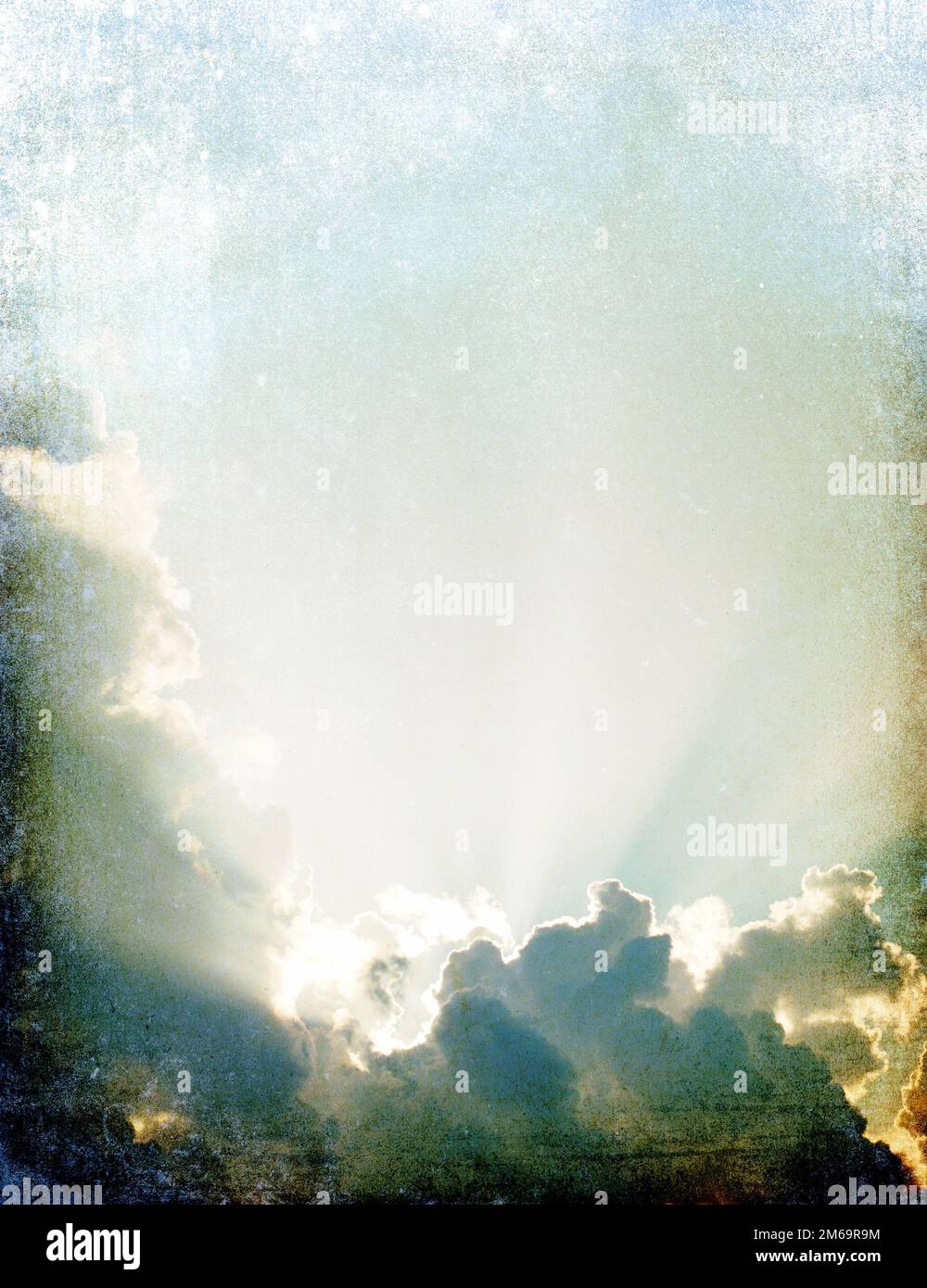 Vintage spiritual sun rays Stock Photo - Alamy