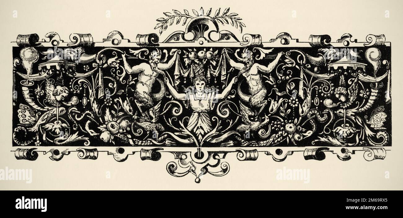 Renaissance music engraving hi-res stock photography and images - Alamy