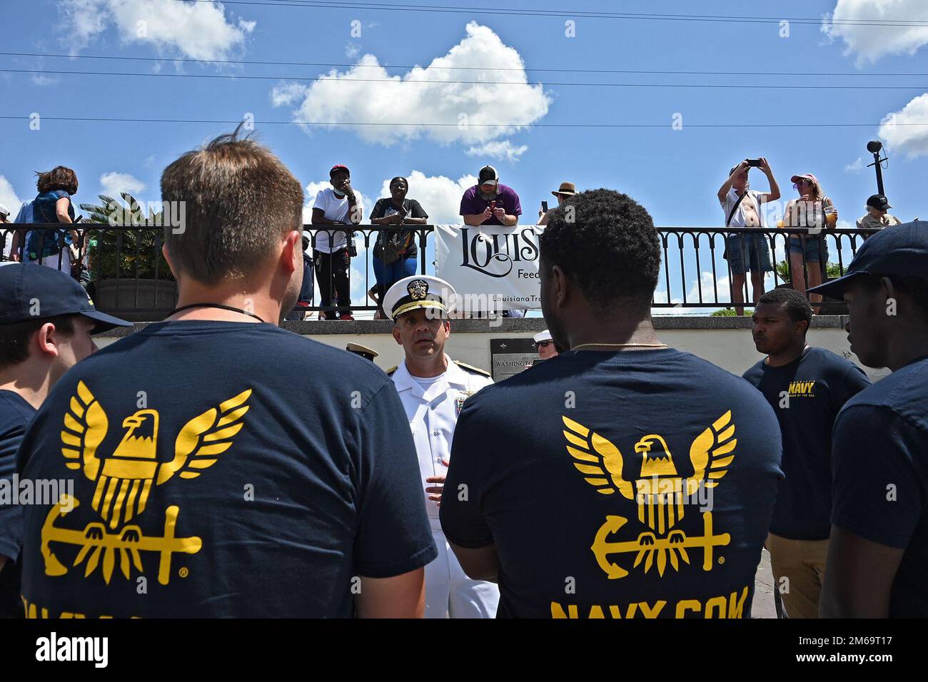 Rear Adm. John Menoni, commander, Expeditionary Strike Group Two (ESG-2 ...