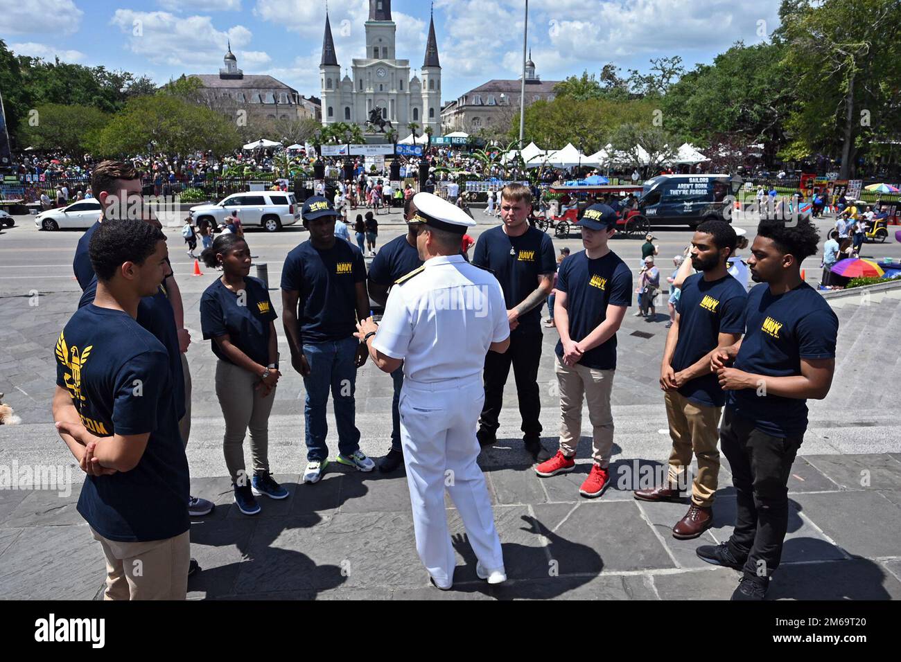 Rear Adm. John Menoni, commander, Expeditionary Strike Group Two (ESG-2 ...