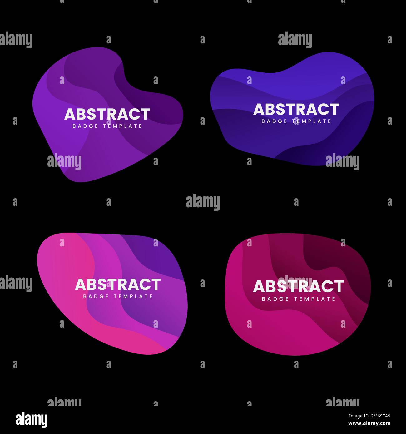 Abstract badge design vector set Stock Vector Image & Art - Alamy