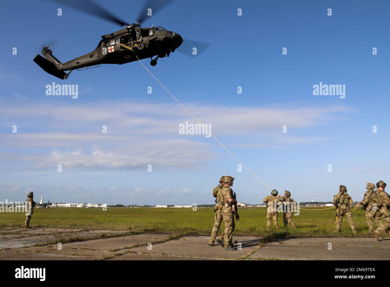 U.S. Army Soldiers with 1st Special Forces Group, conduct hoist ...