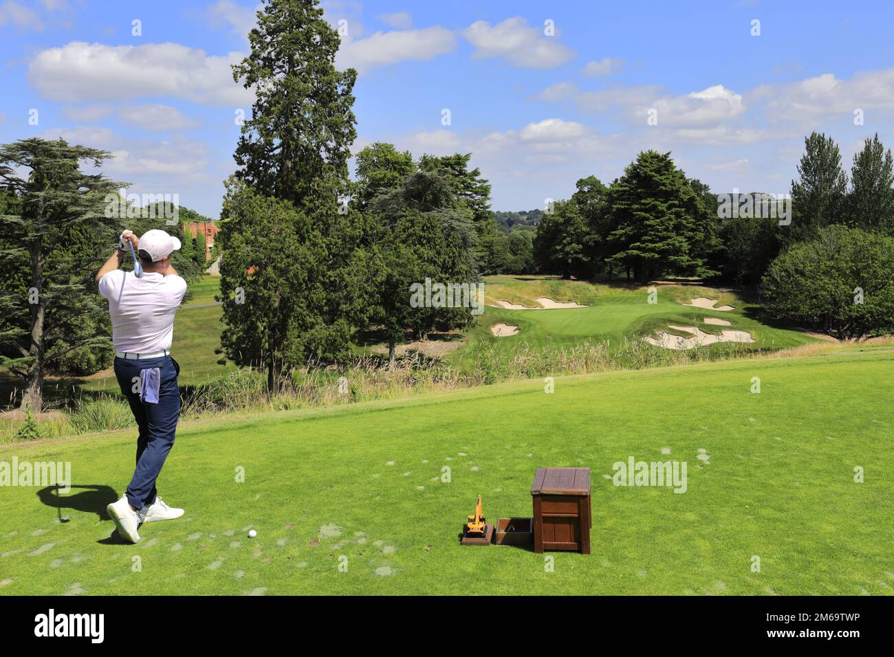 Hole 9 on the JCB Golf & Country Club course near Rocester, Uttoxeter ...
