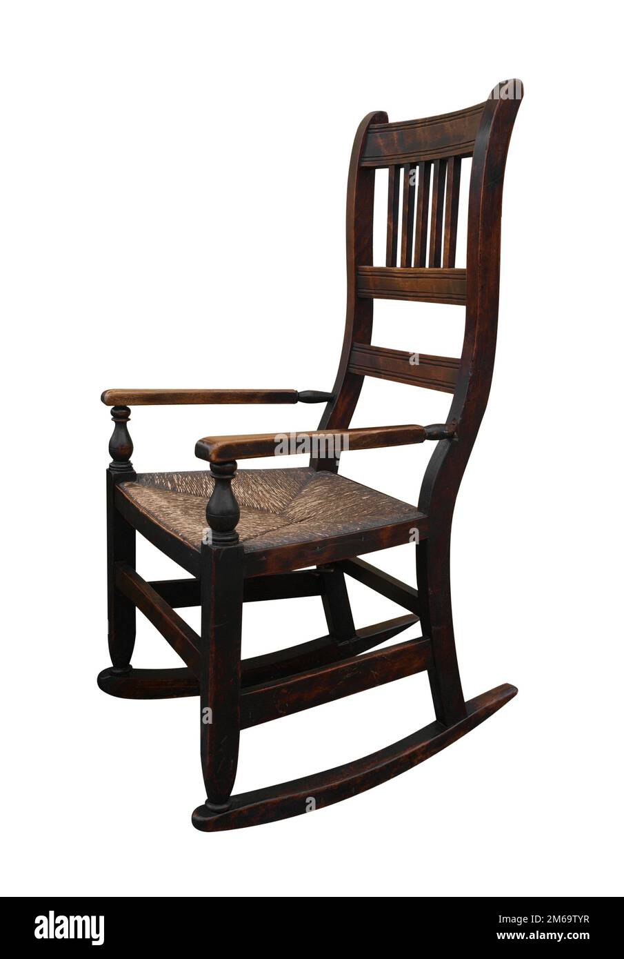 Old Wooden Rockin Chair Stock Photo - Alamy
