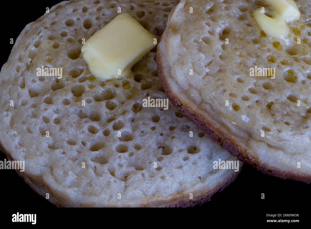 Crumpet butter closeup hi-res stock photography and images - Alamy