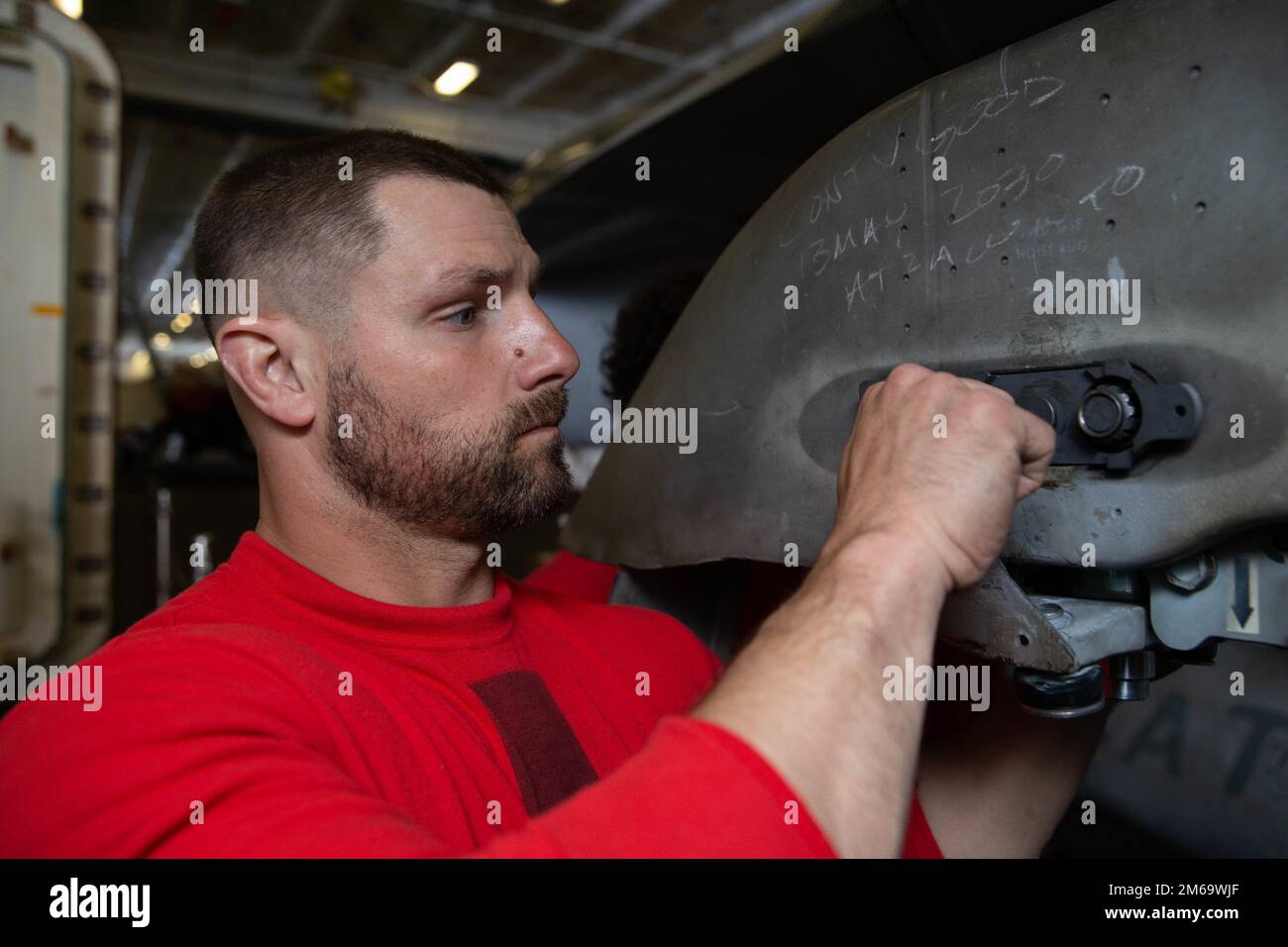 Aviation Ordnanceman 1st Class Caleb Cochran, from St. Charles, Iowa ...