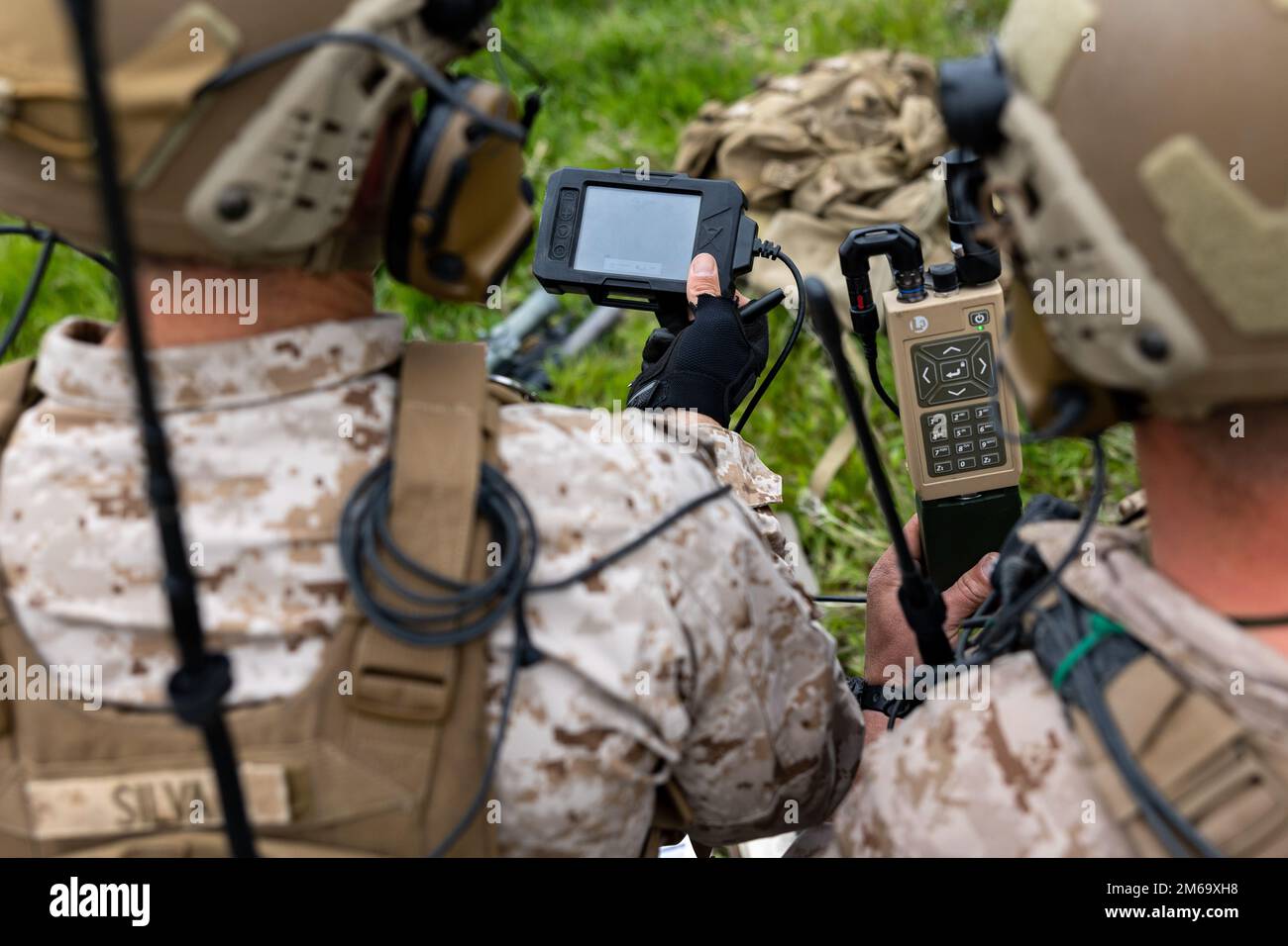 U.S. Marine Corps Joint Terminal Attack Controller (JTAC) students with ...