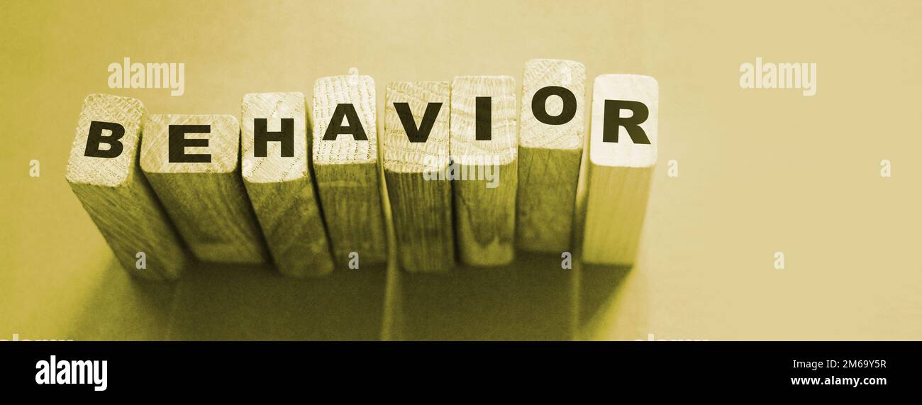 Behavior Word In Wooden Cube. Psychology human resources management ...