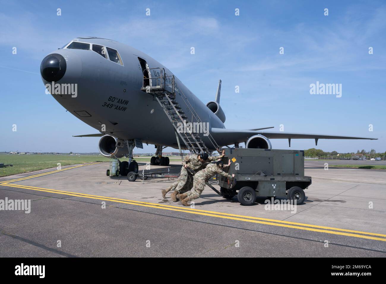 U.S. Air Force Airmen assigned to the 605th Maintenance Squadron ...