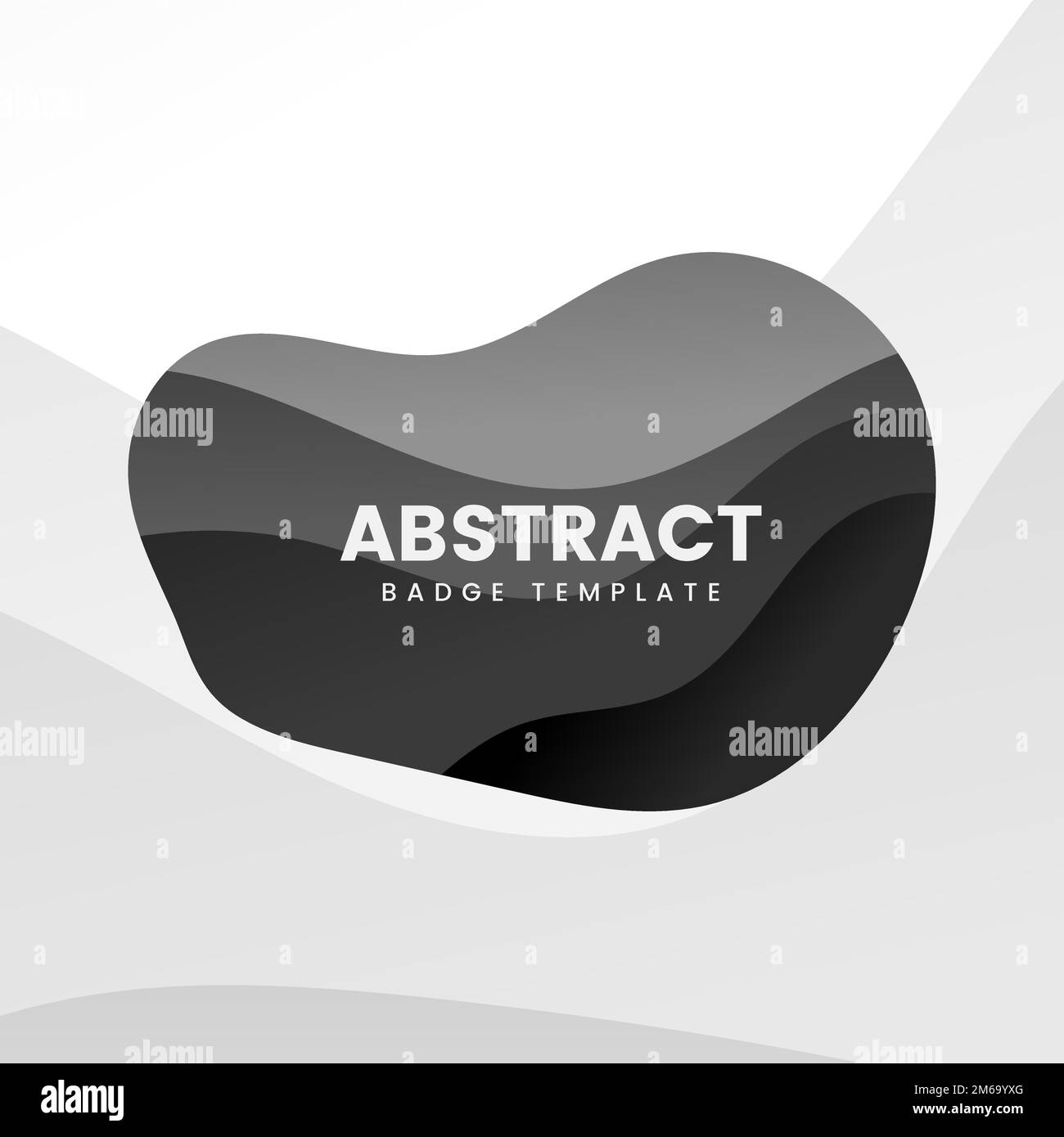 Abstract badge template in black Stock Vector Image & Art - Alamy