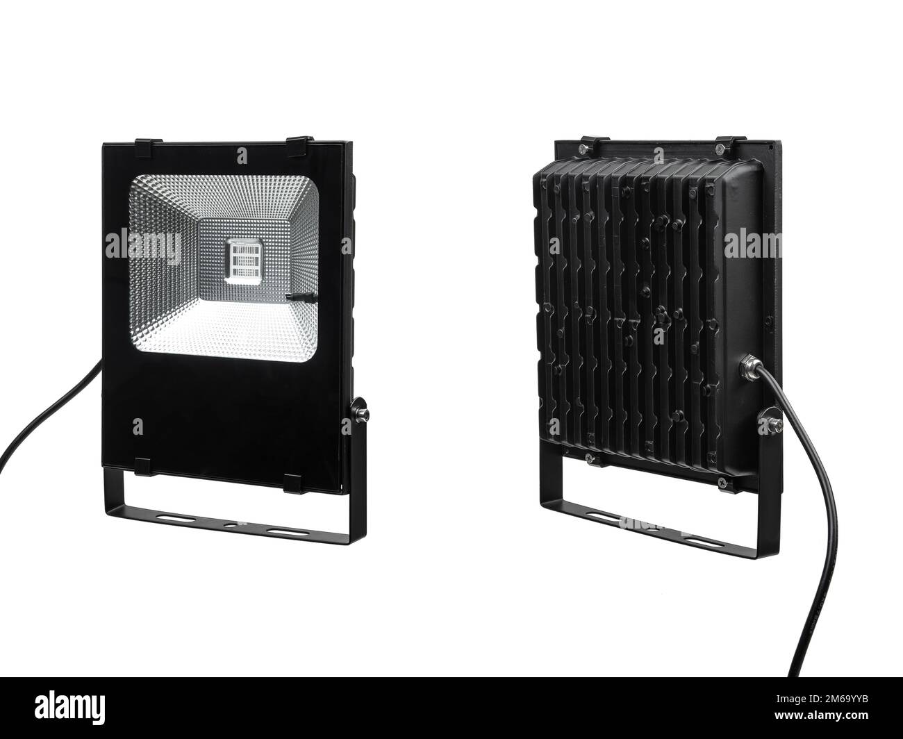 Powerful modern LED lamp with the ability to change the color of light ...