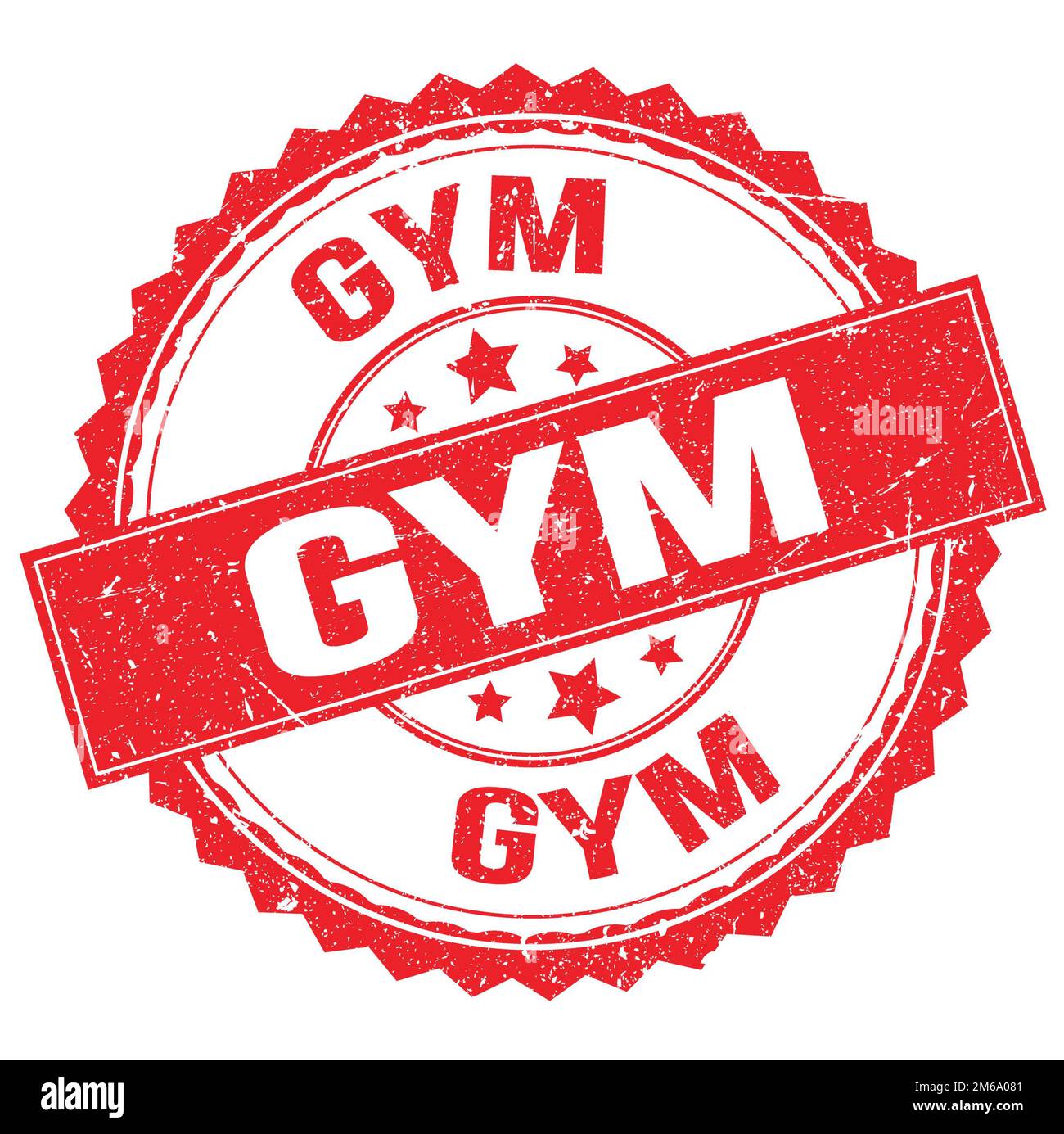 GYM text written on red round stamp sign Stock Photo - Alamy
