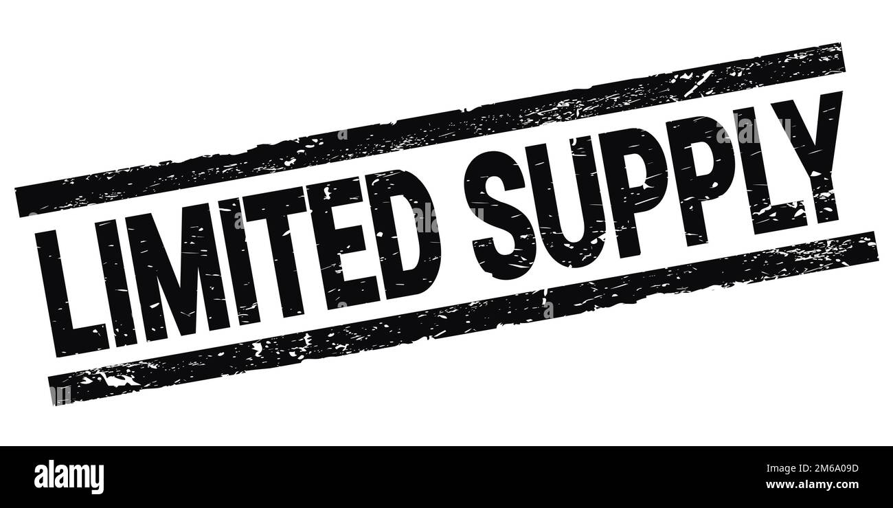 Limited supply sign Cut Out Stock Images & Pictures - Alamy