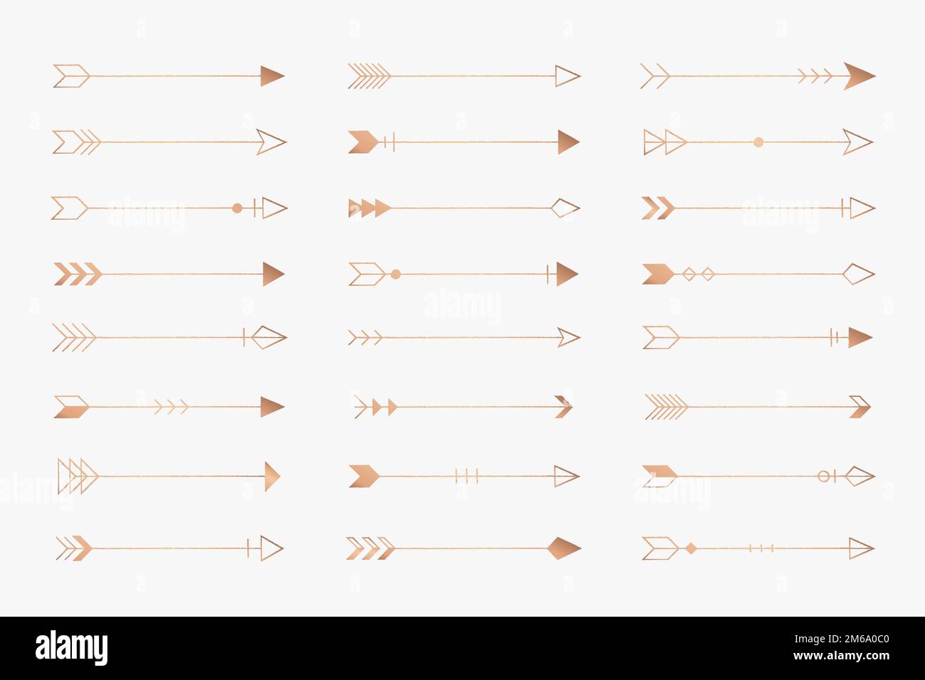 Arrow design element collection on a white background vector Stock ...