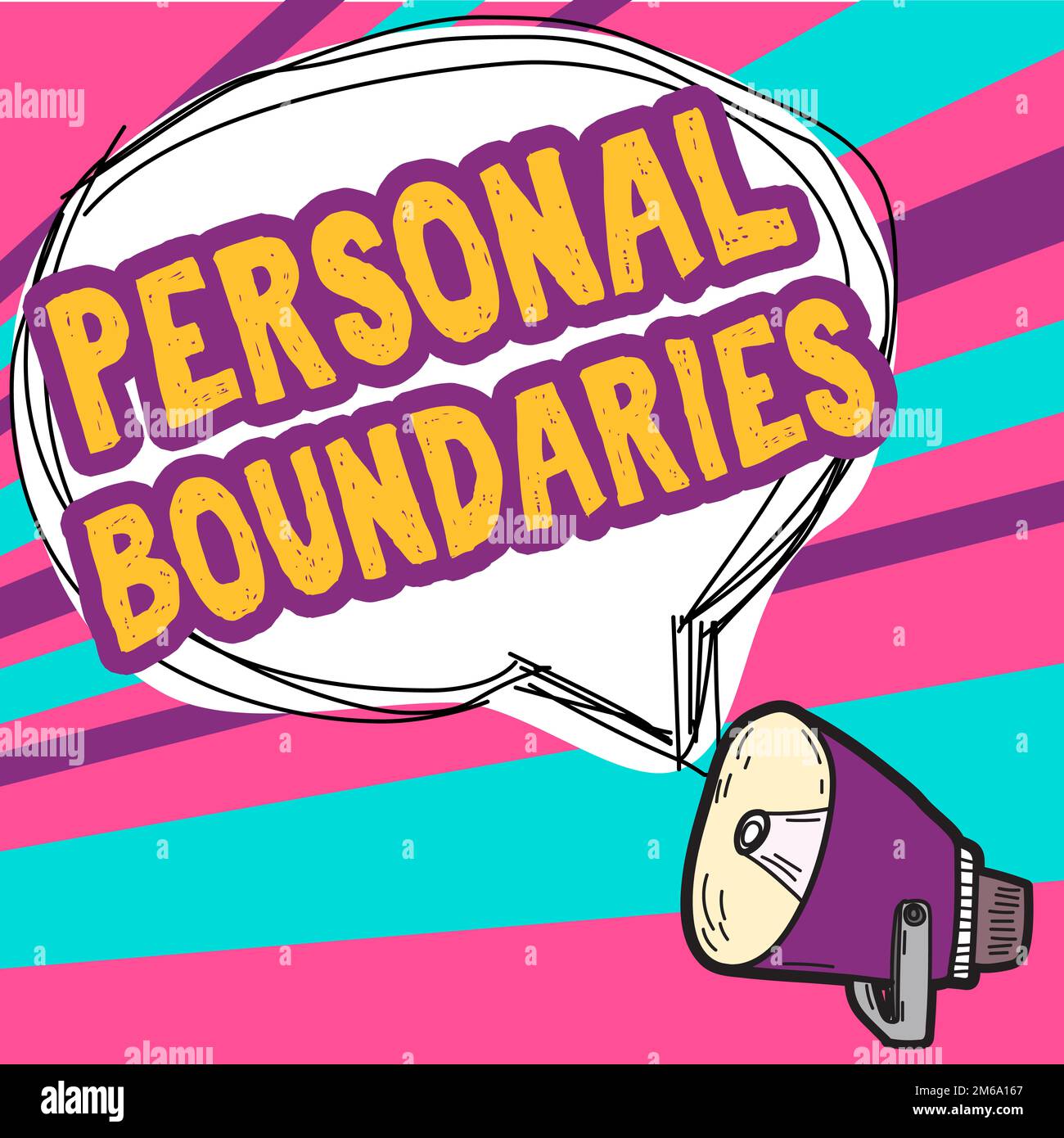 Text showing inspiration Personal Boundaries. Conceptual photo ...