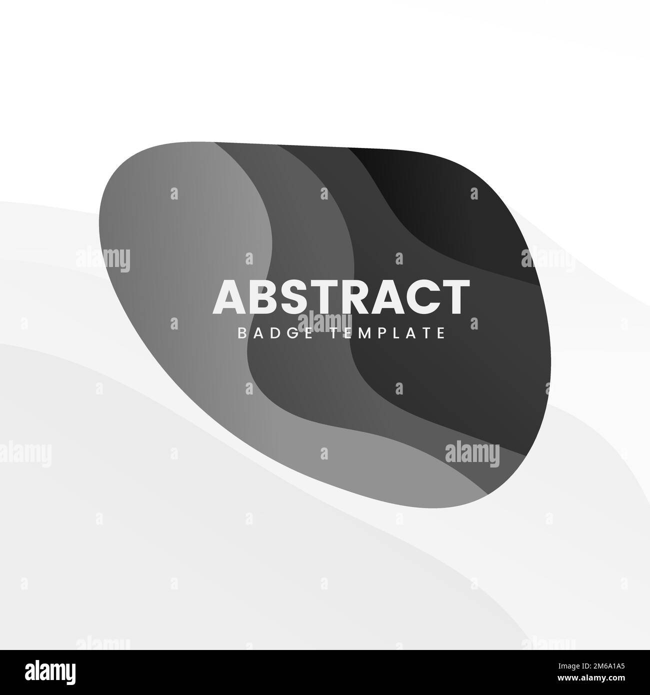 Abstract badge template in black Stock Vector Image & Art - Alamy
