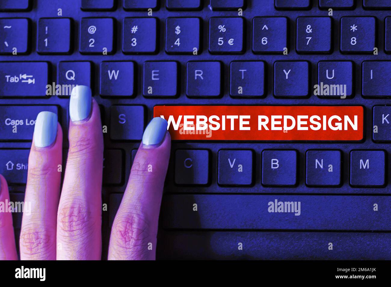 Text caption presenting Website Redesign. Conceptual photo modernize improver or evamp your ...