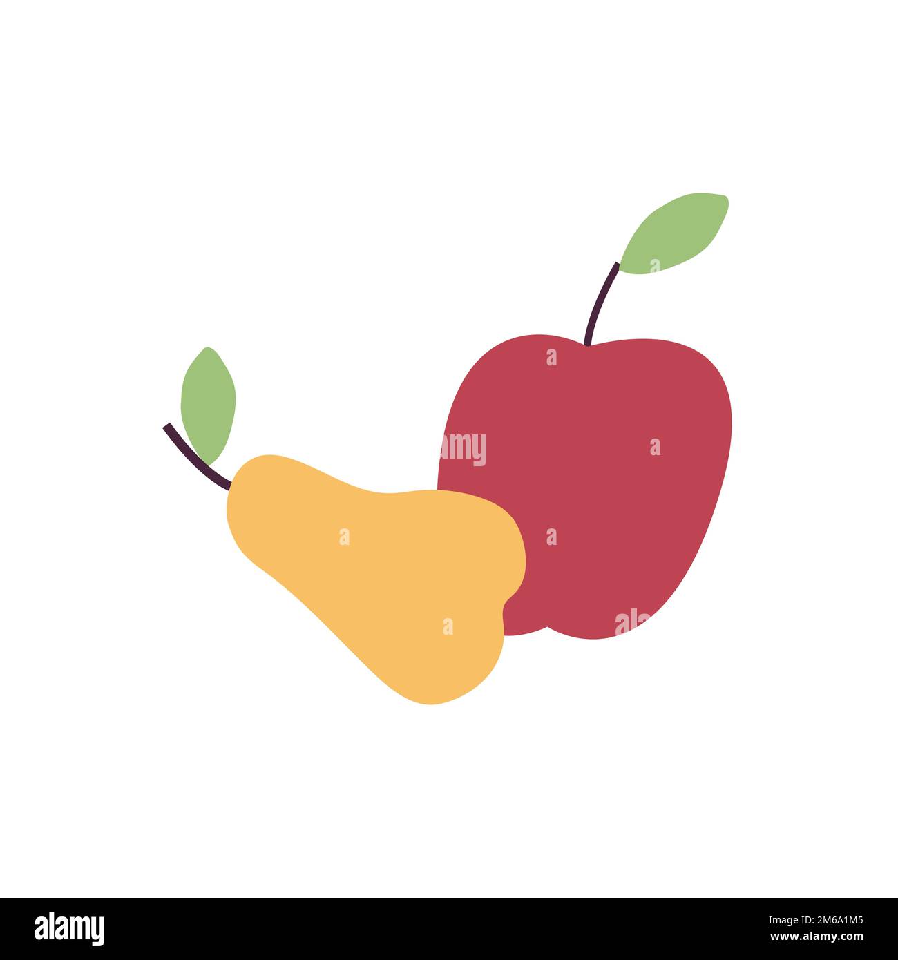 Two yellow fruits Stock Vector Images - Alamy